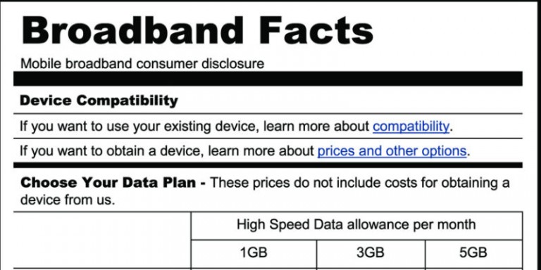 FCC Adopts Broadband Label Requirements | Rural Spectrum Scanner